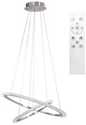 Toolight Závěsné LED osvětlení Modern Circle D93 LHJ045-CP2 kartáčovaný nikl