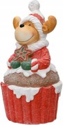 Vánoční figurka Cupcake 22,5x21,5x43 cm Homla