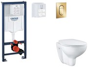 Grohe Rapid SL - Set předstěnové instalace, klozetu, sedátka SoftClose a tlačítka Arena Cosmopolitan S, Cool Sunrise SANI11BB4125
