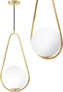 Toolight - Stropní svítidlo 1xE27 60W APP472-1CP, zlatá, OSW-00650