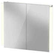 Duravit Ketho.2 - Zrcadlová skříňka s LED osvětlením, 70x80x16 cm, 2 dvířka K27136000001000