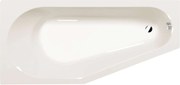 Polysan Tigra - Asymetrická vana L 170x80 cm, ivory 90111.40