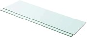 Policové desky 2 ks sklo čiré 100 x 30 cm 3051586