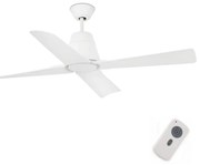 FARO Barcelona FARO 33480 - Stropní ventilátor TYPHOON IP44 pr. 130 cm bílá + dálkové ovládání W-VEN33480
