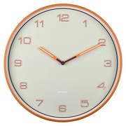 Karlsson 6013OR designové nástěnné hodiny oranžová, pr.  40 cm