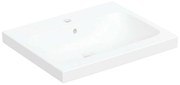 Geberit iCon - Umyvadlo na desku 60x48 cm, s přepadem, otvor pro baterii, matná bílá 501.847.JT.1