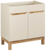 Comad Koupelnová skříňka pod umyvadlo Bali Cashmere 80 kašmír/dub wotan