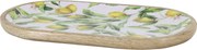 Dřevěný mangový tác s citróny Tours Limone Blossom - 37*20*2 cm