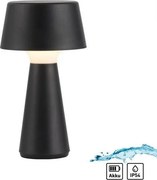 LD 19260-18 ABERA LED stolní lampa na baterie černá dotykový stmívač IP54 USB vnitřní i venkovní použití 3000K - JUST LIGHT