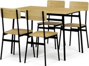 Jídelní stůl se čtyřmi židlemi AUT-O2155 OAK