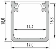 Led-Labs LED profil LUMINES typ Y bílý lakovaný 1m