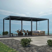 Hliníková bioklimatická pergola s lamelami 6 x 4 M