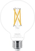 Philips Smart LED žárovka Filament E27 G95, 7 W, 806 lm, 2700-6500 K, čirá