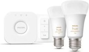 Philips Hue White Ambiance - Chytrá sada se 2 žárovkami, můstkem Bridge a ovladačem 929002468406