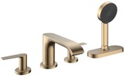 Hansgrohe Vivenis - Baterie na okraj vany, 4-otvorová instalace, sBox, kartáčovaný bronz 75444140