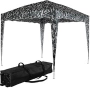 Maskáčový párty stan 3x3 m – šedý army vzor