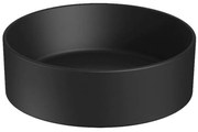 Jika Cubito Pure - Umyvadlo na desku, průměr 40 cm, bez přepadu, matná černá H8184207161121