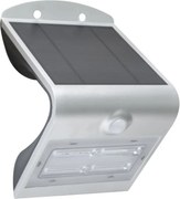 CEN ACSS-321240 SOLÁRNÍ LED ARCADIA 3,2 SENZOR STŘÍBRNÁ 3,2W 4000K 400Lm IP65 - CENTURY