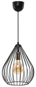 Černé závěsné svítidlo s kovovým stínidlem ø 24 cm Fasah – Opviq lights