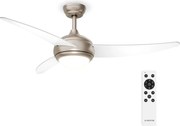 Klarstein El Paso stropní ventilátor se světlem | 132 cm | 35 W | Tichý provoz | Dřevo