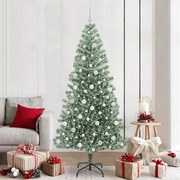Umělý vánoční stromeček se sněhem a LED osvětlením 210 cm 3396827