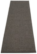 Antracitový vnitřní a venkovní běhoun 70x240 cm Emm Black Linen – Pappelina