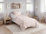 Povlečení do postýlky z Renforcé bavlny SWAN CLOUD růžové Rozměr povlečení: 45 x 65 cm | 90 x 135 cm