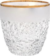 BOHEMIA JIHLAVA NICOLETTE GOLD/MAT SKLENICE NA WHISKY 350ML SADA 6 KS