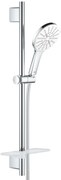 Grohe Rainshower SmartActive - Sada sprchové hlavice 130 9,5 l/min, 3 proudy, tyče 60 cm a hadice, měsíční bílá 26577LS0