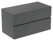 Ideal Standard Finesse - Umyvadlová skříňka, 100x51x56 cm, 2 zásuvky, matný antracit E3435Y2