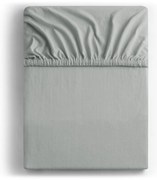 Světle šedé napínací prostěradlo jersey 240x220 cm Amber – Restilo