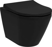 VitrA Integra wc závěsné rim-ex včetně sedátka se soft close, zadní odpad, černý 7041-083-6285