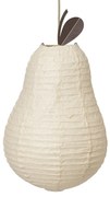 Ferm Living Stínidlo na závěsnou lampu Pear Natural, krémová barva, kov, papír