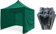 Nůžkový párty stan 3x3 m STEEL HEXAGON Barva opláštění (Zvolte variantu): 9A - ZELENÁ