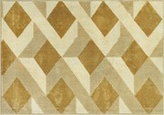 HOMCOM Koberec do obývacího pokoje 230 x 160 cm s nízkým vlasem, pratelný, hypoalergenní, pro obývací pokoj, ložnici, kancelář, žlutý | Aosom