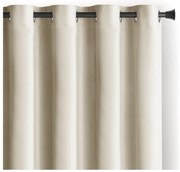 Béžový sametový dimout závěs 140x270 cm Eyelets – Restilo