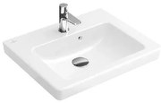 Villeroy & Boch Subway 2.0 - Umývátko nábytkové 50x40 cm, s přepadem a otvorem pro baterii, Ceramicplus, bílá 7315F0R1