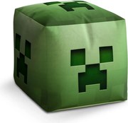 Sablio Taburet Cube Green Blocks - 50x50x50 cm