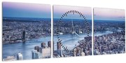 Obraz New Yorku (s hodinami) (90x30 cm)