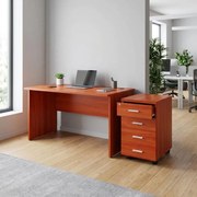 Sestava kancelářského nábytku SimpleOffice 1, 140 cm, třešeň