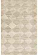 Béžový vlněný koberec 200x300 cm Agnus Checkered – Agnella