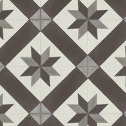 Gerflor, PVC podlaha - lino AladinTex Ultra 2226 Cordoba black/white, na míru, šíře 4m, černobílá, filc, chodba / předsíň