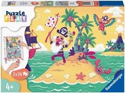 Puzzle ravensburger 055913 puzzle & play pirátské dobrodružství 2x24 dílků