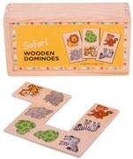 Bigjigs Toys Dřevěné domino safari