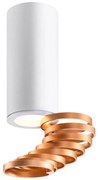 Candellux Bodové svítidlo TUBA 1xGU10/15W/230V bílá/měď 2276076