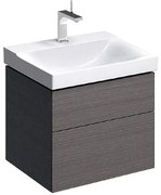 Geberit Xeno 2 - Skříňka pod umyvadlo 60 cm, zásuvka s LED svítidlem, šedá 500.506.43.1