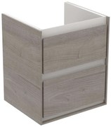 Ideal Standard Connect Air - Umyvadlová skříňka 43x40x52 cm, šedý dub/matný bílý lak E1608PS
