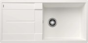 Blanco Metra XL 6 - Silgranitový dřez, 99x49 cm, s ovládáním odtoku, bílá 516522