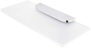 Nimco Nikau - Polička, délka 20 cm, matné sklo/chrom NK 30091B-20-26