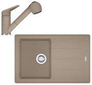 Franke - Kuchyňský set G57, fragranitový dřez BFG 611-78 a baterie FC 9547.424, kašmír 114.0510.431